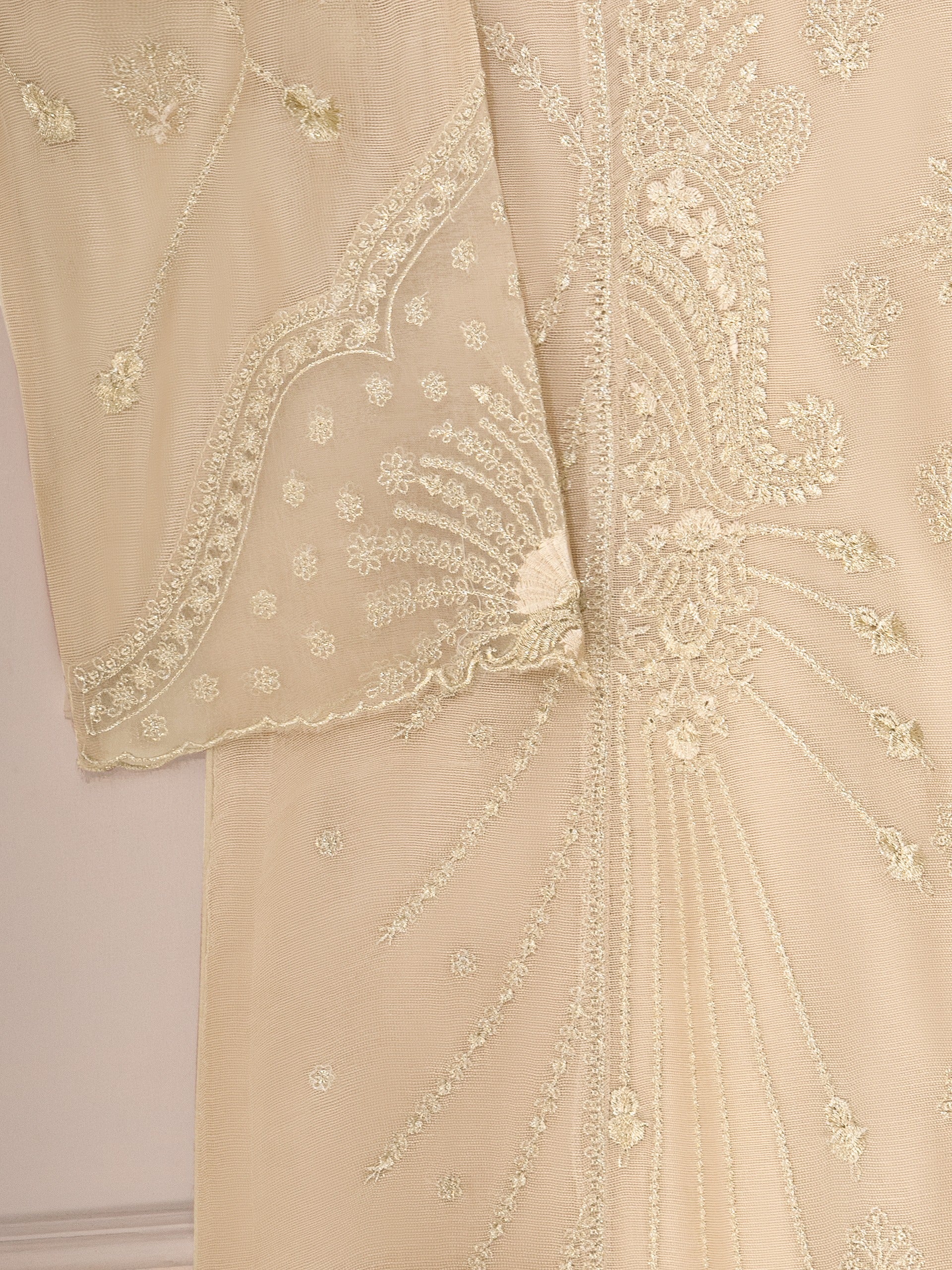 3 Piece - Pure Cotton Net Embroidered Suit S111292 – Aghanoorinternational