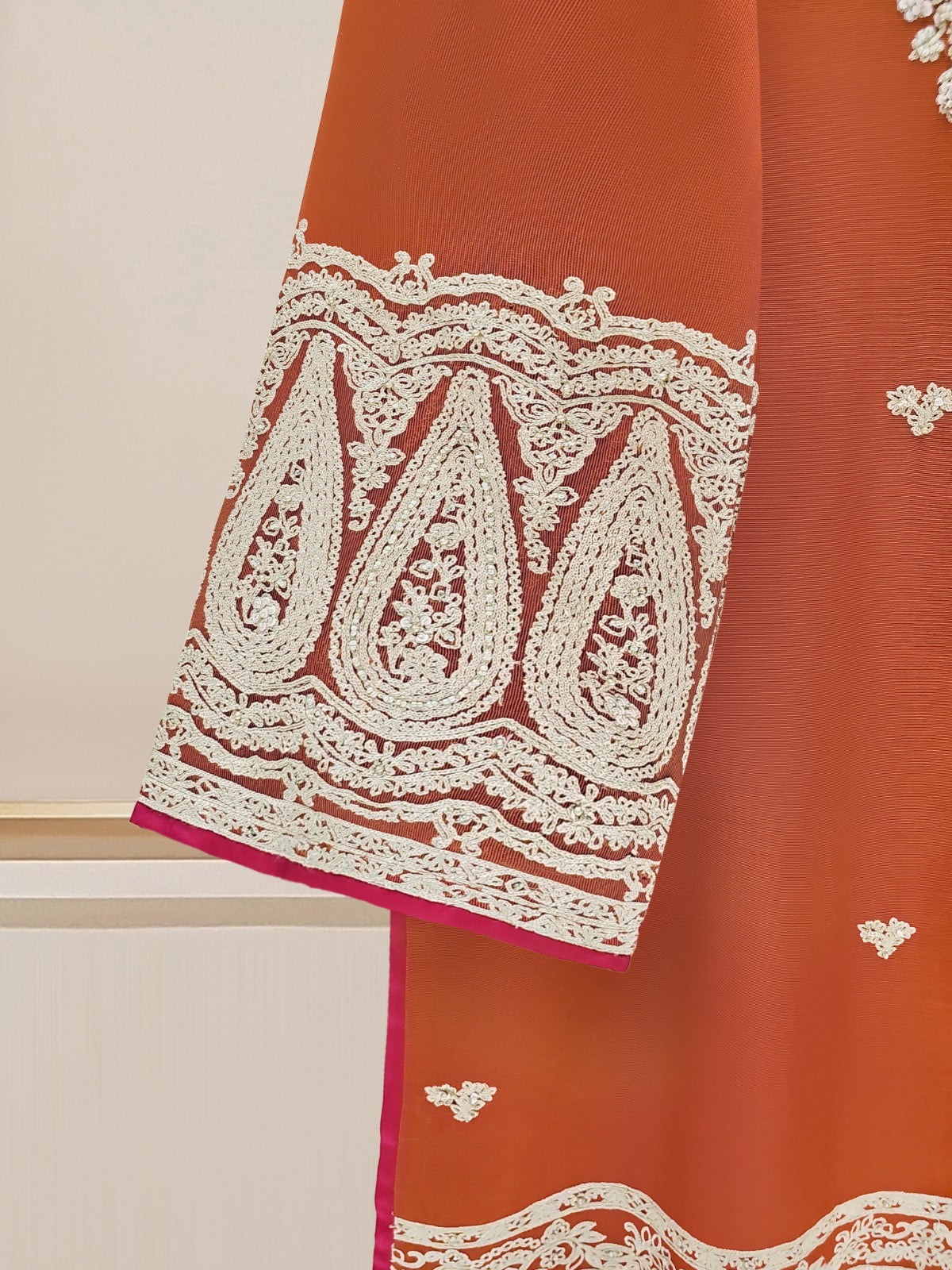 3 Piece - Pure Cotton Net Embroidered Suit S109746 – Aghanoorinternational