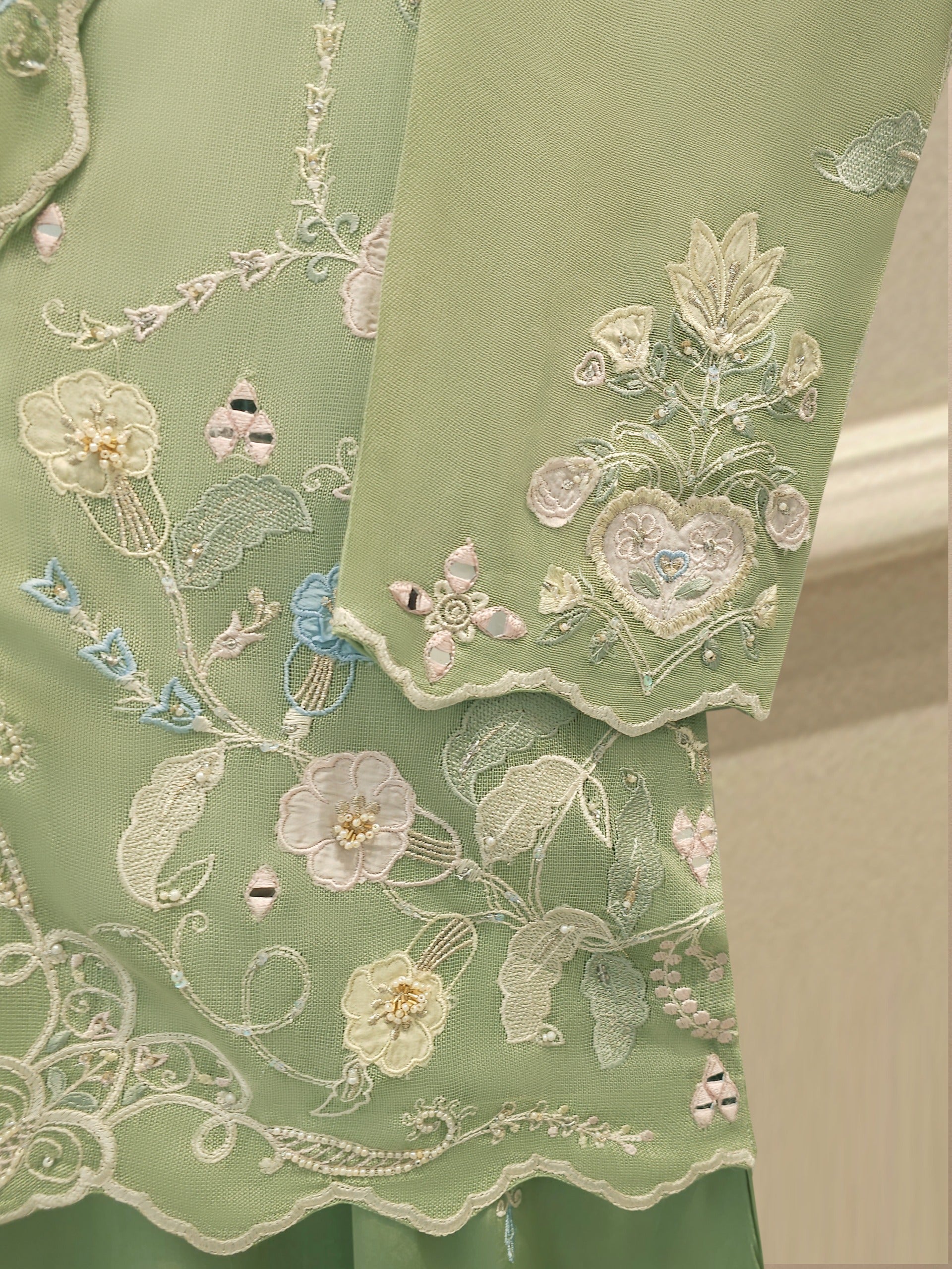 Pure Embroidered Cotton Net Shirt S112912 – Aghanoorinternational