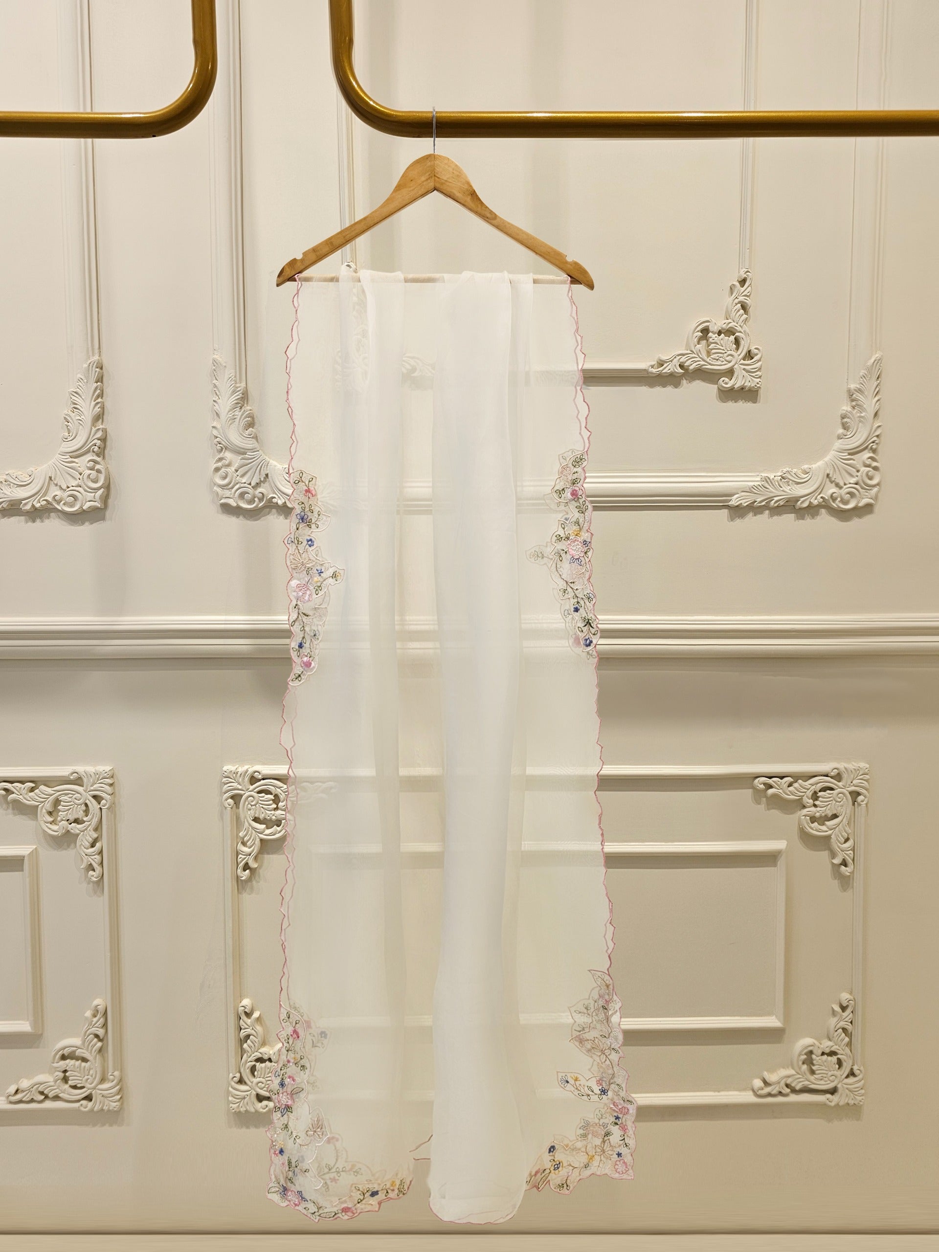 3 Piece - Pure Organza Embroidered Suit S111674 – Aghanoorinternational